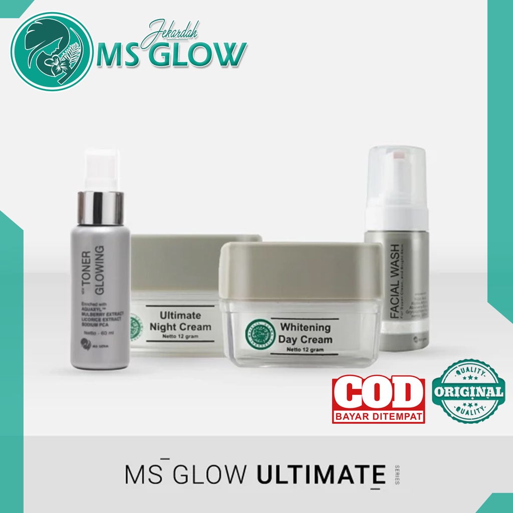 Jual Paket Ultimate Series MS GLOW - kulit flek/noda hitam - Tanda penuaan Original BPOM ...