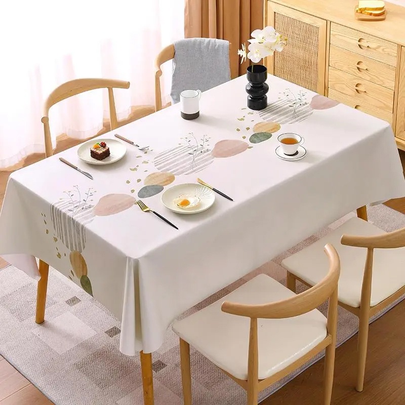 Jual Taplak Meja Makan Tahan Air Ukuran PVC Modern Bunga 4 - 6 Kursi ...