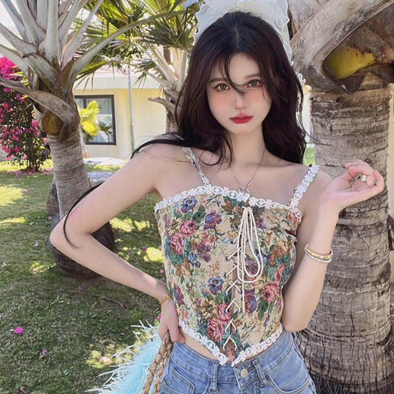 Jual Newlan WX027 Kamisol Prancis musim panas 2022 kultivasi gaya barat ...