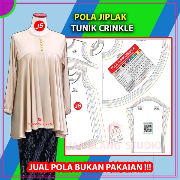 Jual Pola Jiplak Tunik Crinkle | Rotsa.Id | Shopee Indonesia