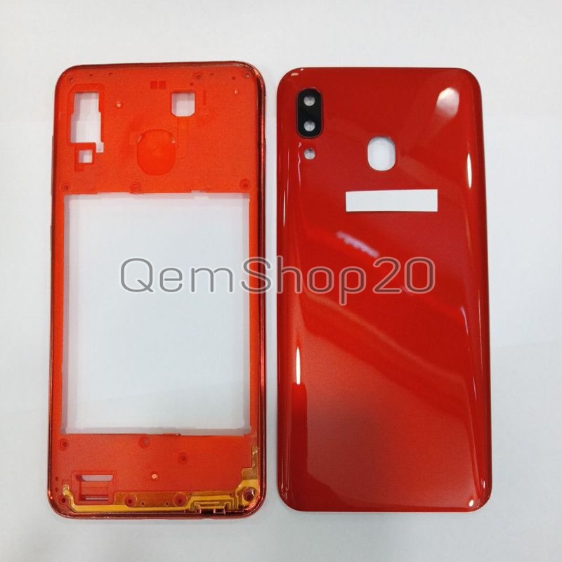 Jual Kesing Housing fullset Backdoor / backcover + tulang Bezel Samsung a20 ORI | Shopee Indonesia