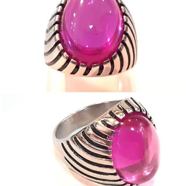 Jual BATU CINCIN MERAH SIAM ROSE ASLI BANGKOK | Shopee Indonesia