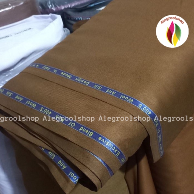 Jual kain pemda khaki premium wool and silk versace bahan baju seragam pns pdh lembut | Shopee ...