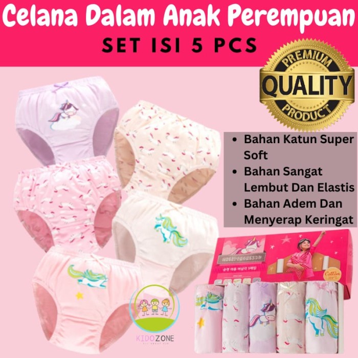 Jual Celana Dalam Anak Perempuan CD Sempak Kolor Pakaian Dalam Cewek ...