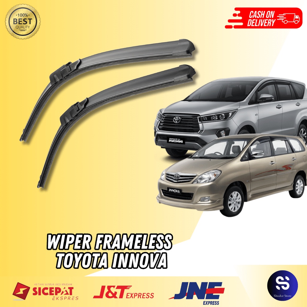 Jual Wiper Frameless Toyota Kijang Innova / All New Innova / Reborn ...