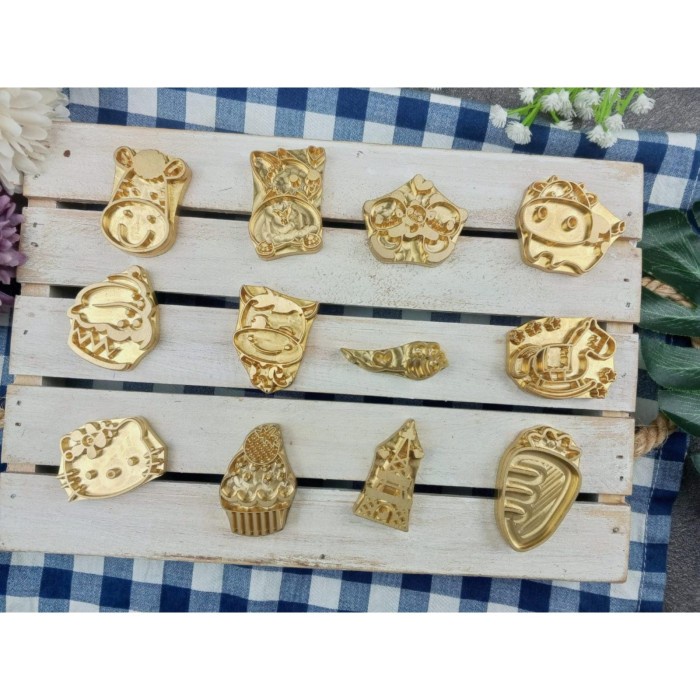 Jual [[ BEST SELLER - ALAT DAPUR ]] Hot stamp Cake Stempel Kue Stempel ...