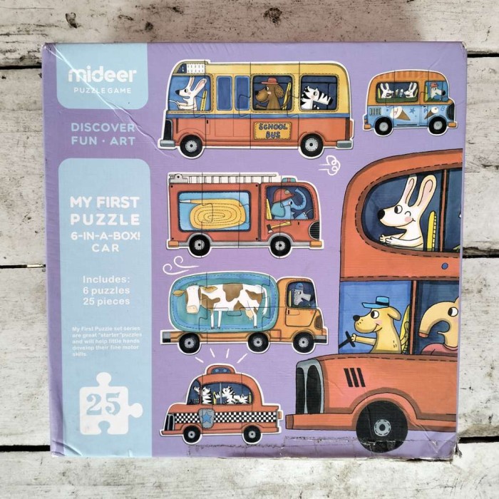 Jual Mideer My First Puzzle Car - Jigsaw Preloved Bahan Tebal Lengkap ...