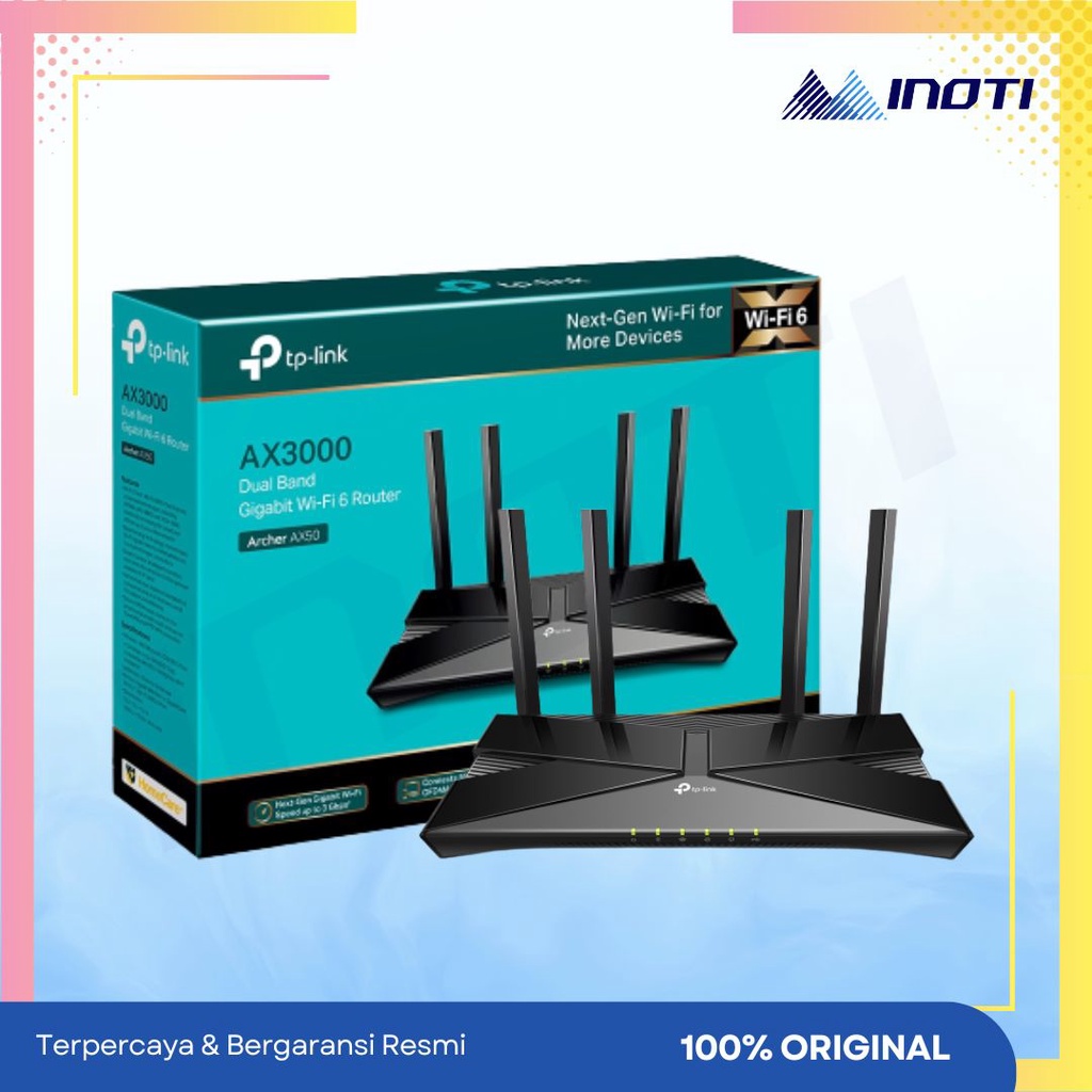 Jual Tp-link Archer AX50 AX3000 Dual Band Gigabit Wi-Fi 6 Router ...