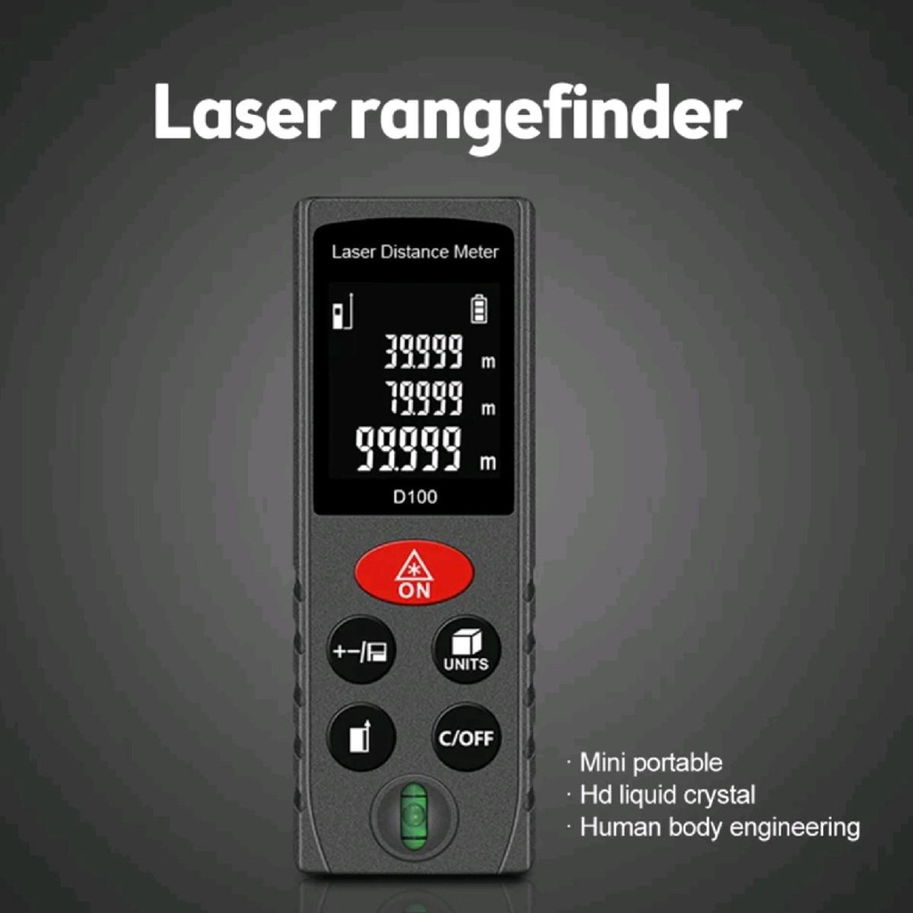 Jual Meteran Laser Digital 100M Pengukur Jarak Multifungsi Laser ...