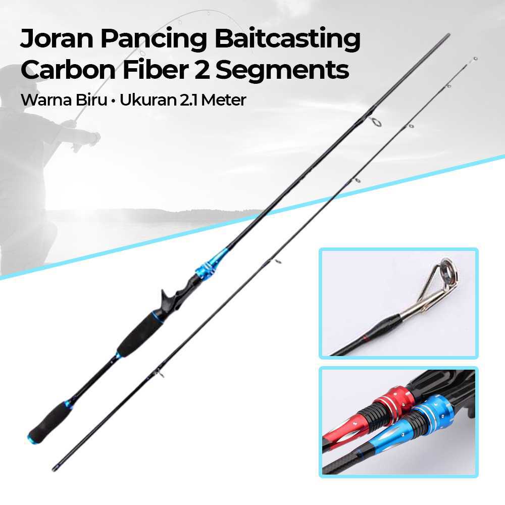 Jual Joran Pancing Carbon Fiber Spinning dan Baitcasting 2 Segments ...