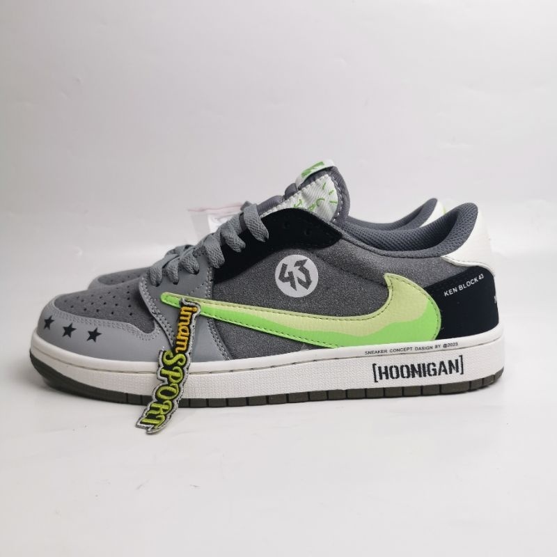 Jual AIR JORDAN 1 LOW HOONIGAN TRAVIS SCOTT X KEN BLOCK | Shopee Indonesia