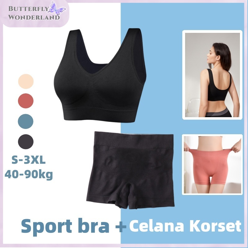 Jual Sport bra jumbo Celana Korset gym bra olahraga yoga bra push up ...