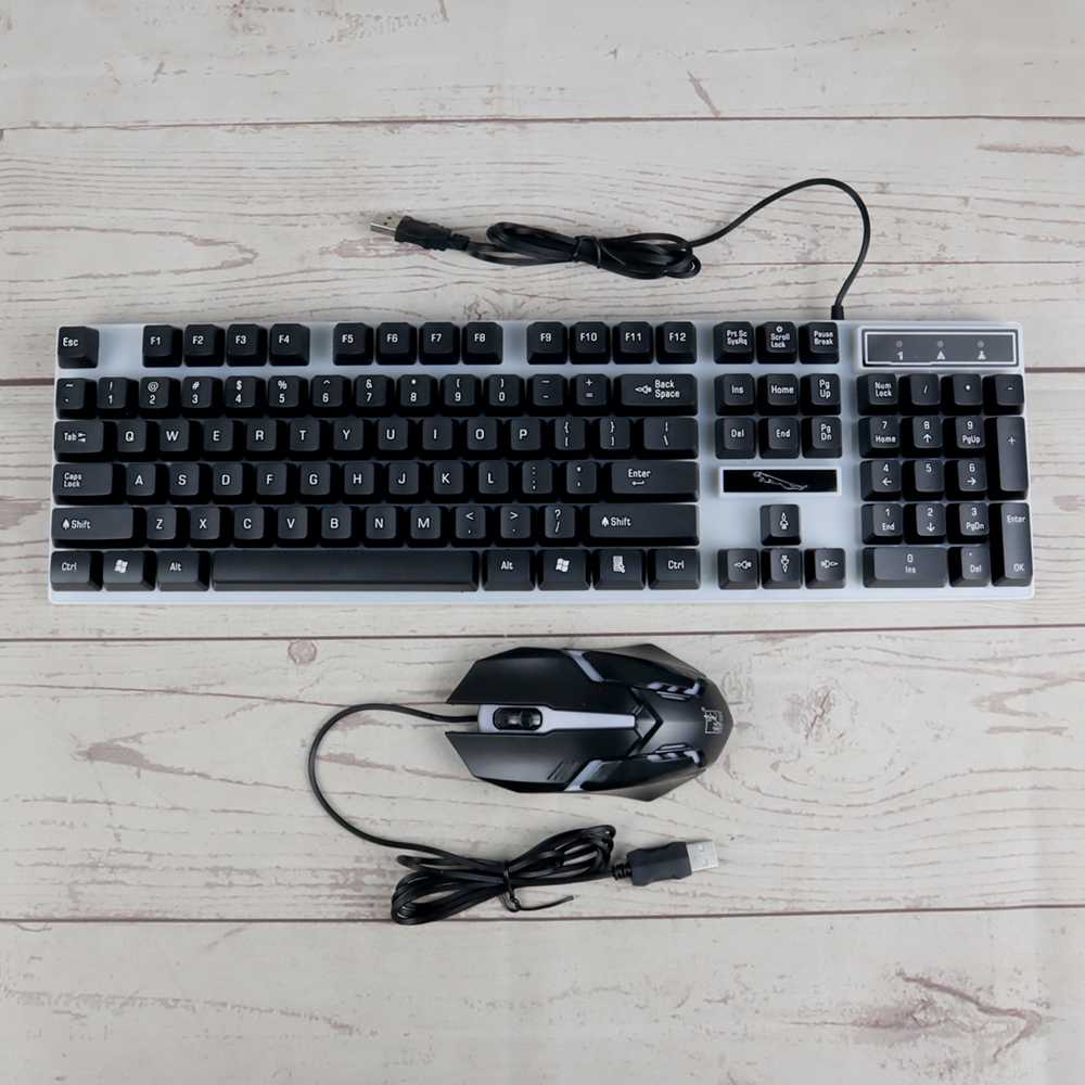 Jual Gaming Keyboard RGB Mechanical Feel with Mouse - G21B | Shopee ...