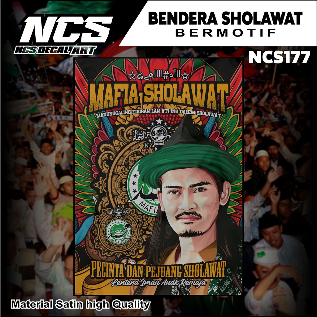 Jual Bendera Majelis Sholawat MAFIA SHOLAWAT ABAH ALI GONDRONG Printing ...