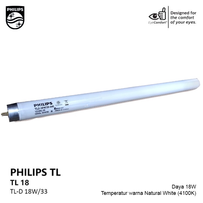 Jual PHILIPS Lampu TL D 18W 33 640 | Shopee Indonesia