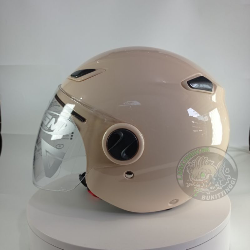 Jual HELM GM VENUS HIJAB SOLID CREAM MOCCA | Shopee Indonesia