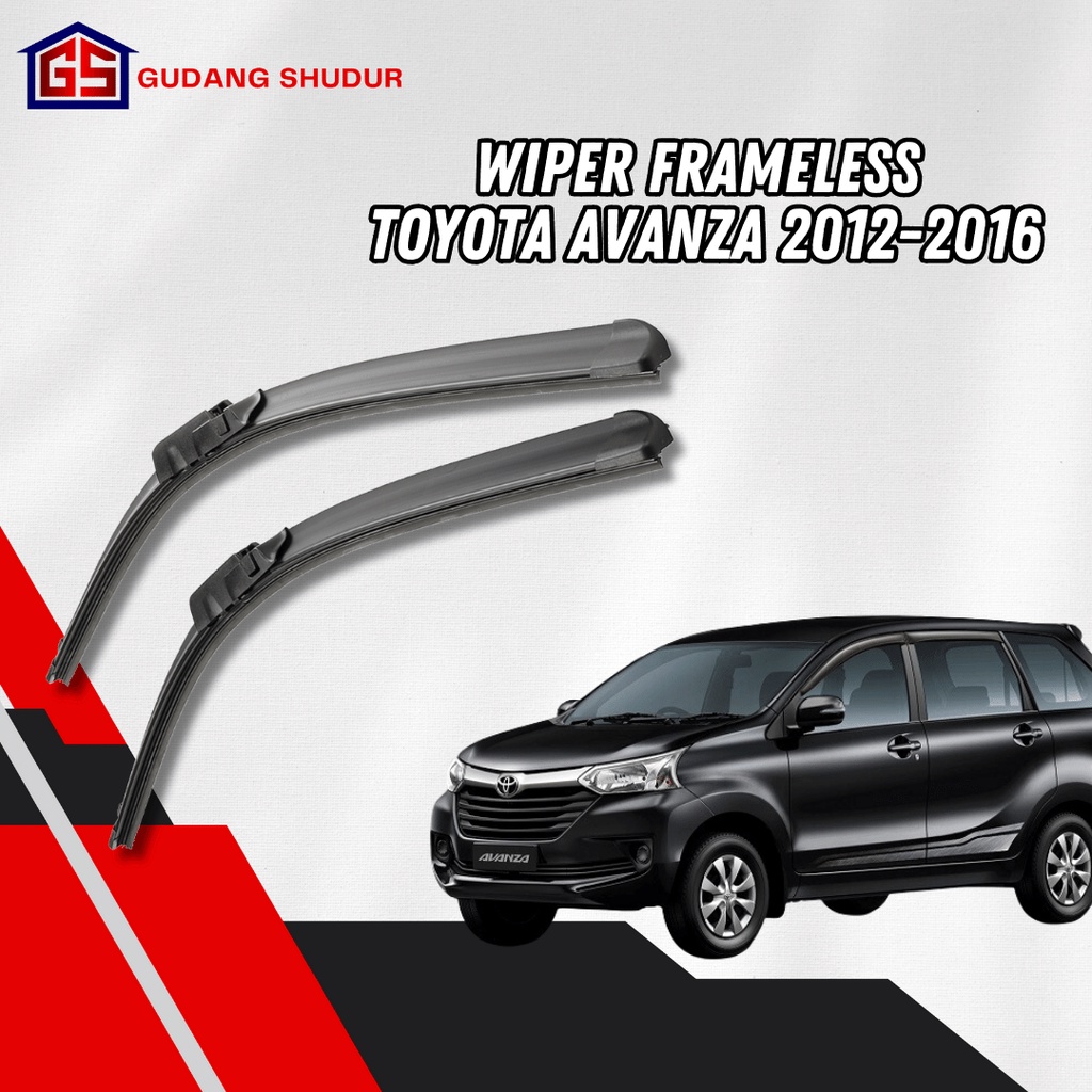 Jual Wiper Mobil Frameless Toyota All New Avanza 2012 - 2016 Sepasang 2 PCS Kiri dan Kanan Tanpa ...