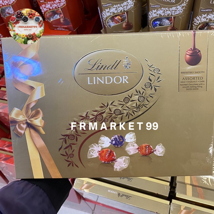 Jual Lindt Lindor Assorted Milk Hazelnut Dark / Coklat Lindor Mix / Box ...