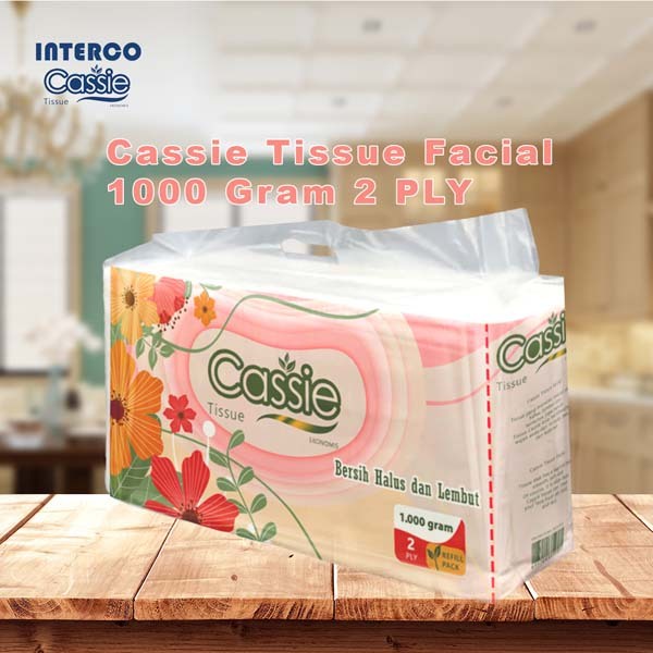 Jual GW TISU CASSIE 1000 GRAM / TISSUE FACIAL CASSIE KILOAN 1KG 2PLY ...