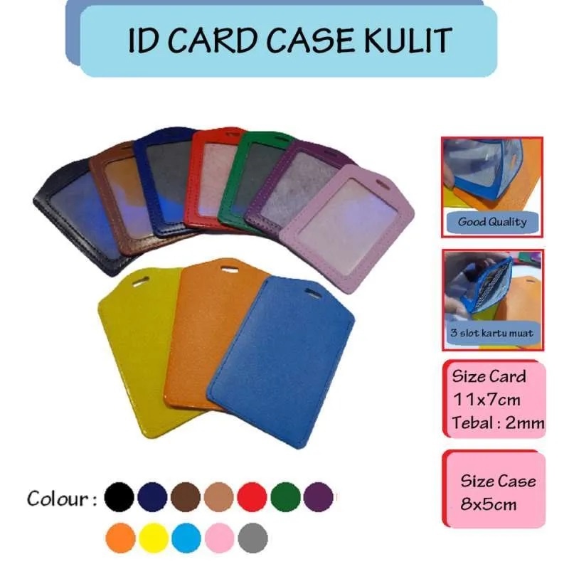 Jual ID Card Holder Case Kulit Combo 2080V | Shopee Indonesia