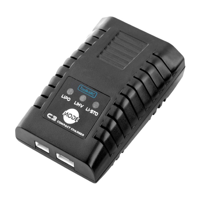 Jual WLToys x ToolkitRC C3 Compact AC Balance Charger 2-3S Lipo LiHV ...