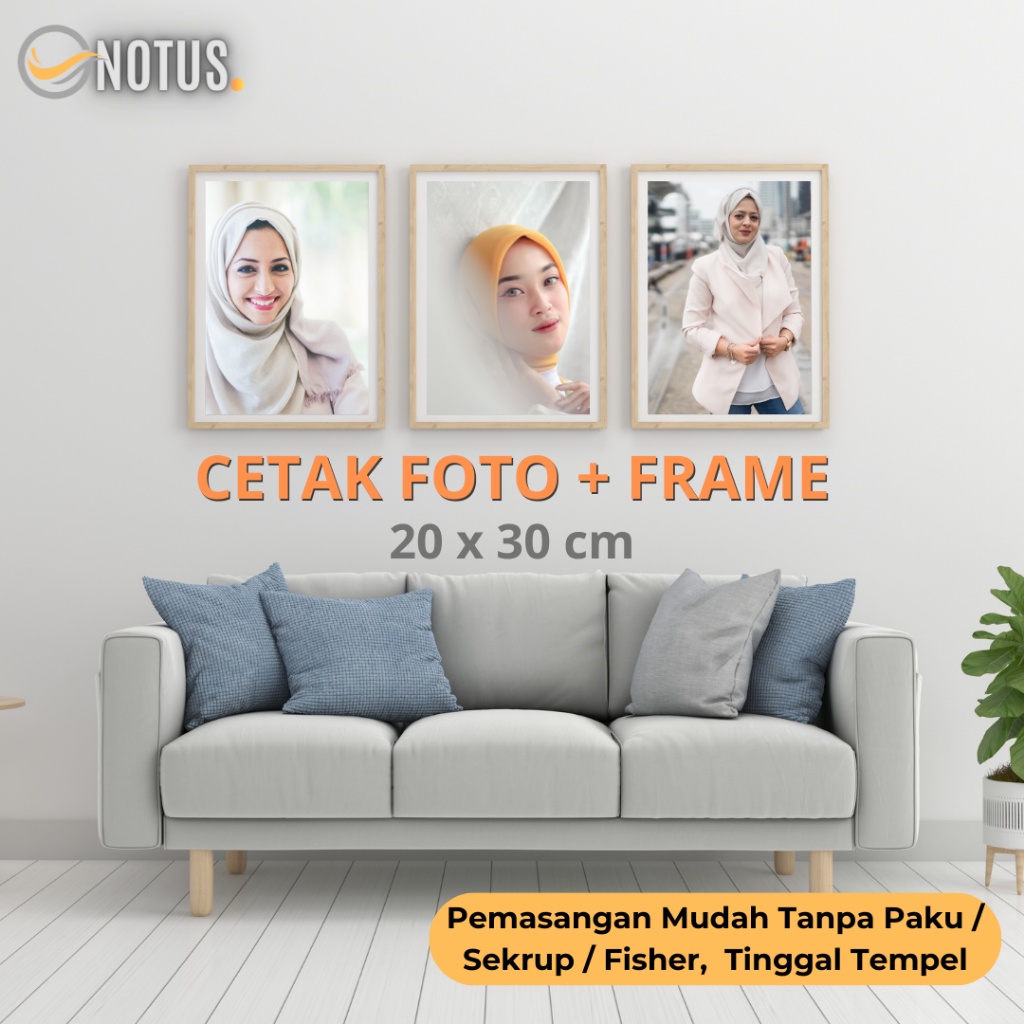 Jual Cetak Foto Bingkai Fiber Ukuran 20x30cm Frame Block instablock ...