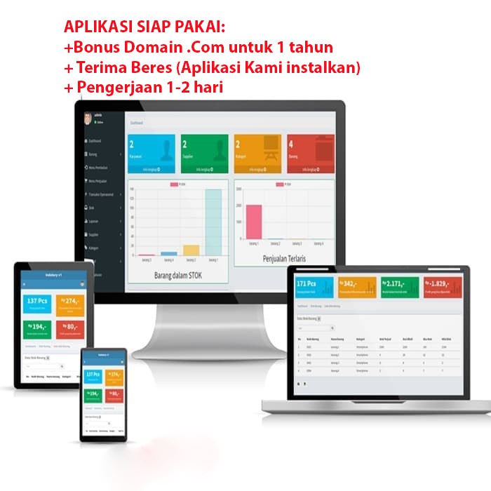 Jual Paket Instalasi Aplikasi berbasis Web lengkap dengan Hosting dan domain | Shopee Indonesia