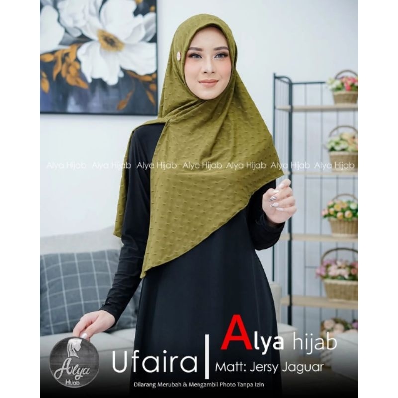 Jual JILBAB UFAIRA//SEGITIGA INSTAN//SEGITIGA JERSEY JAGUAR//SEGITIAN INSTAN MOTIF / SYABANI ...