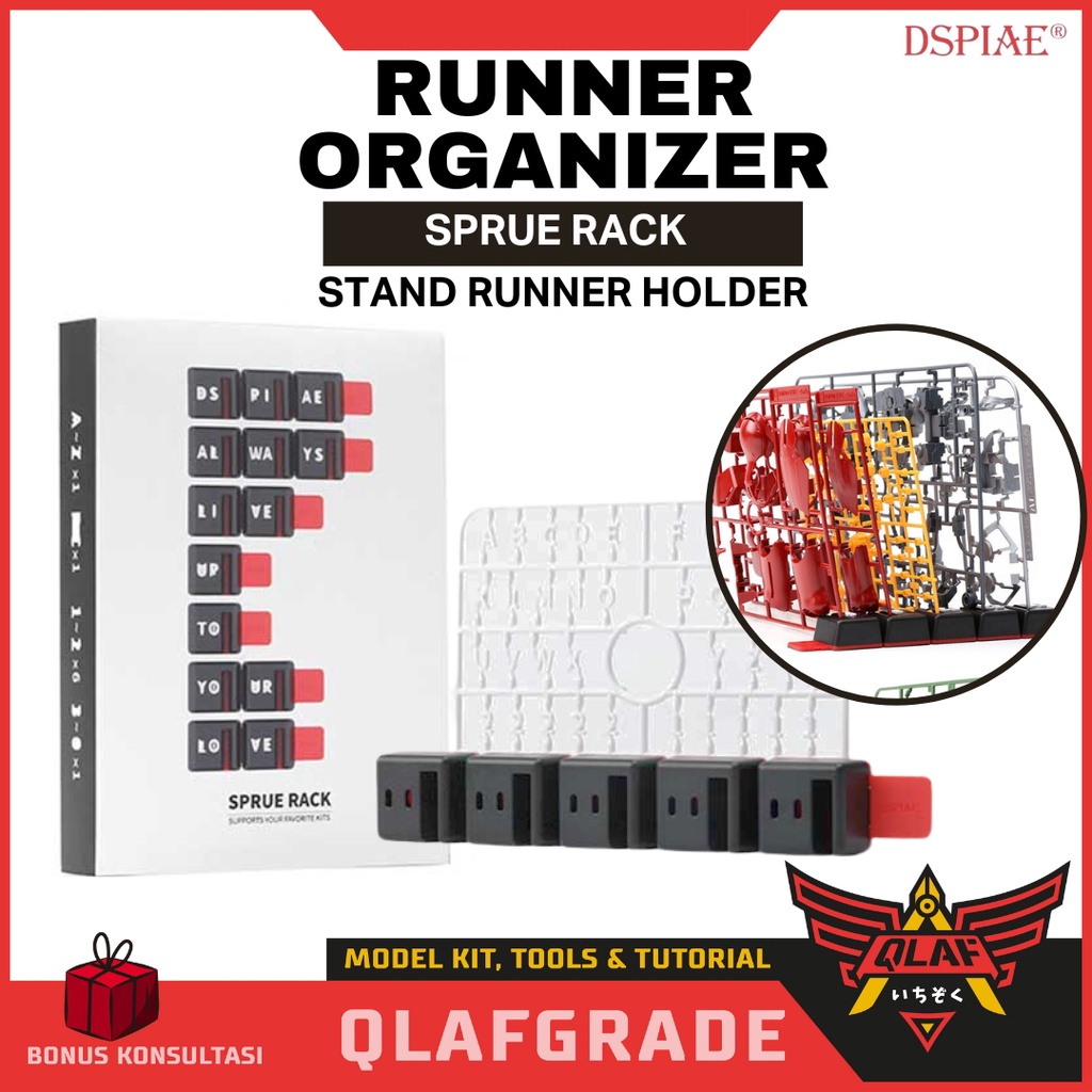 Jual Runner Organizer Sprue Rack dspiae stand tempat runner holder ...
