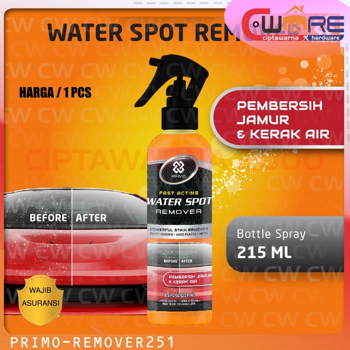 Jual Primo Water Spot Remover Pembersih Jamur dan Kerak Air Mobil 251 mL - CWK | Shopee Indonesia