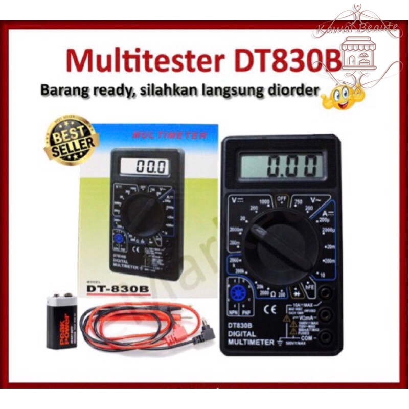 Jual Multimeter Digital DT830B ~ Avometer / Multitester ~ Multi Tester ...