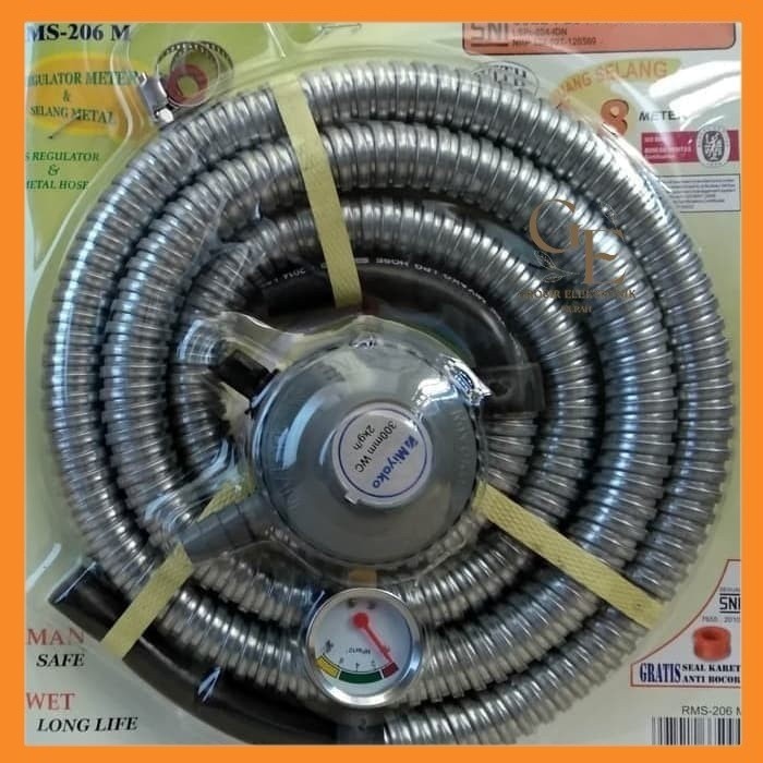 Jual Selang dan Regulator RMS 206M Kompor Gas LPG Miyako Regulator Set ...