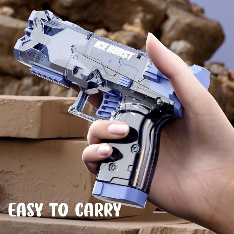 Jual Portable Water Gun Children Manual Ice Burst Automatic Reloading ...