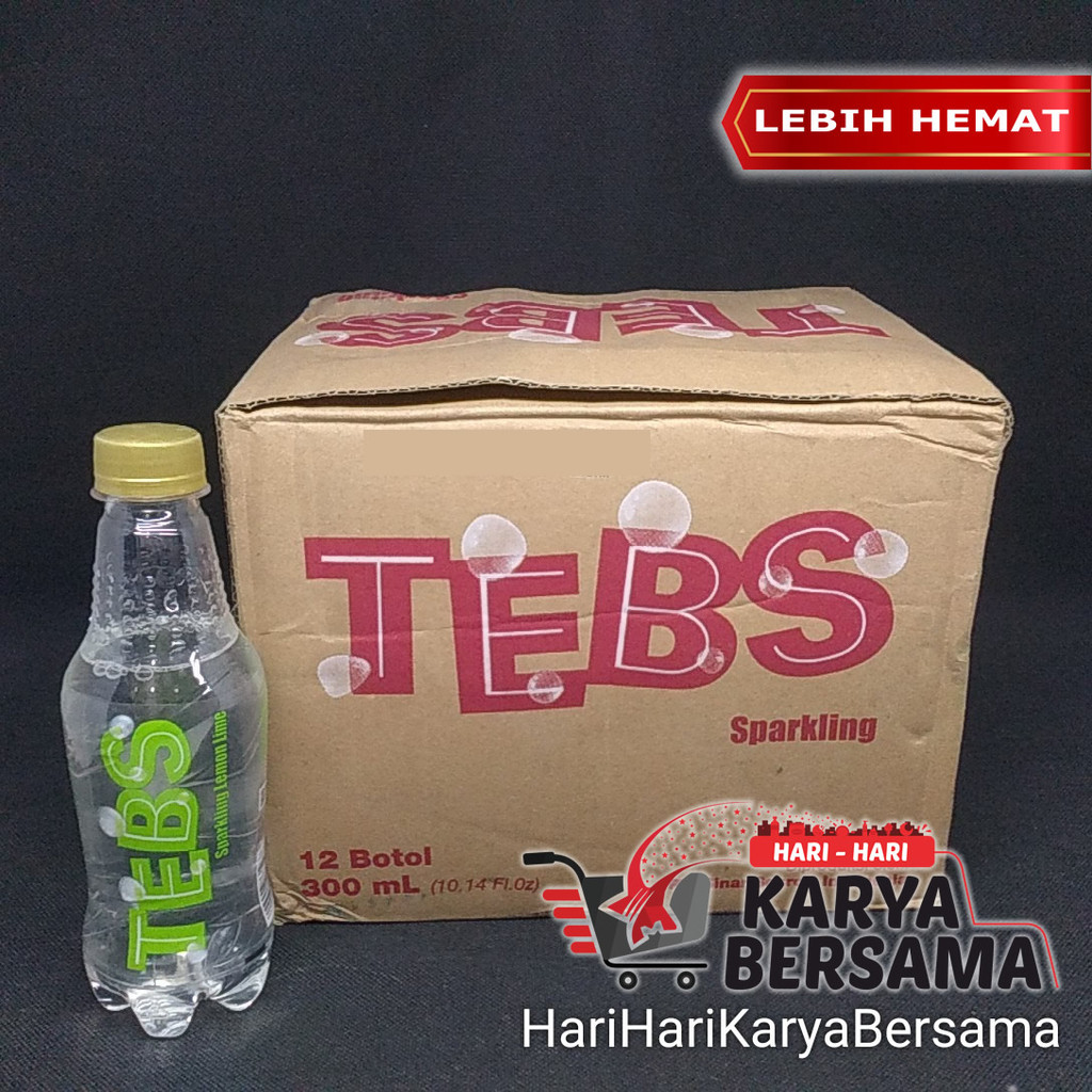 Jual MINUMAN RINGAN TEBS SPARKLING LEMON LIME PER-KARTON ISI 12'S X ...