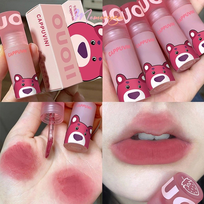 Jual BIDA COD&Ready CAPPUVINI Lip Cream Lotso Bear Matte Lip Glaze Velvet Lipstick Mist Lip Mud ...