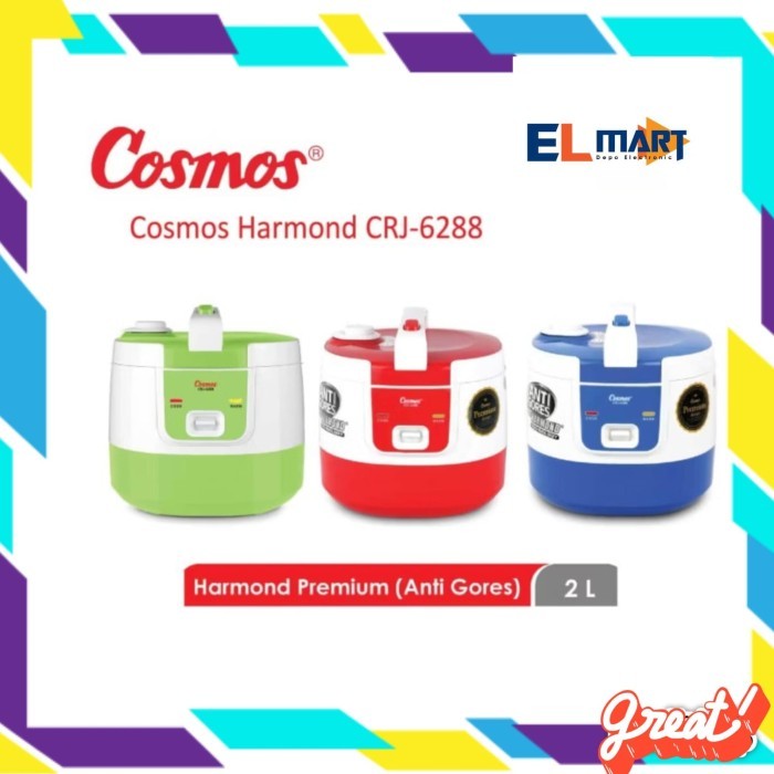 Jual Cosmos Magic Com Rice Cooker 2 Liter 2L CRJ 6288 CRJ6288 Panci ...