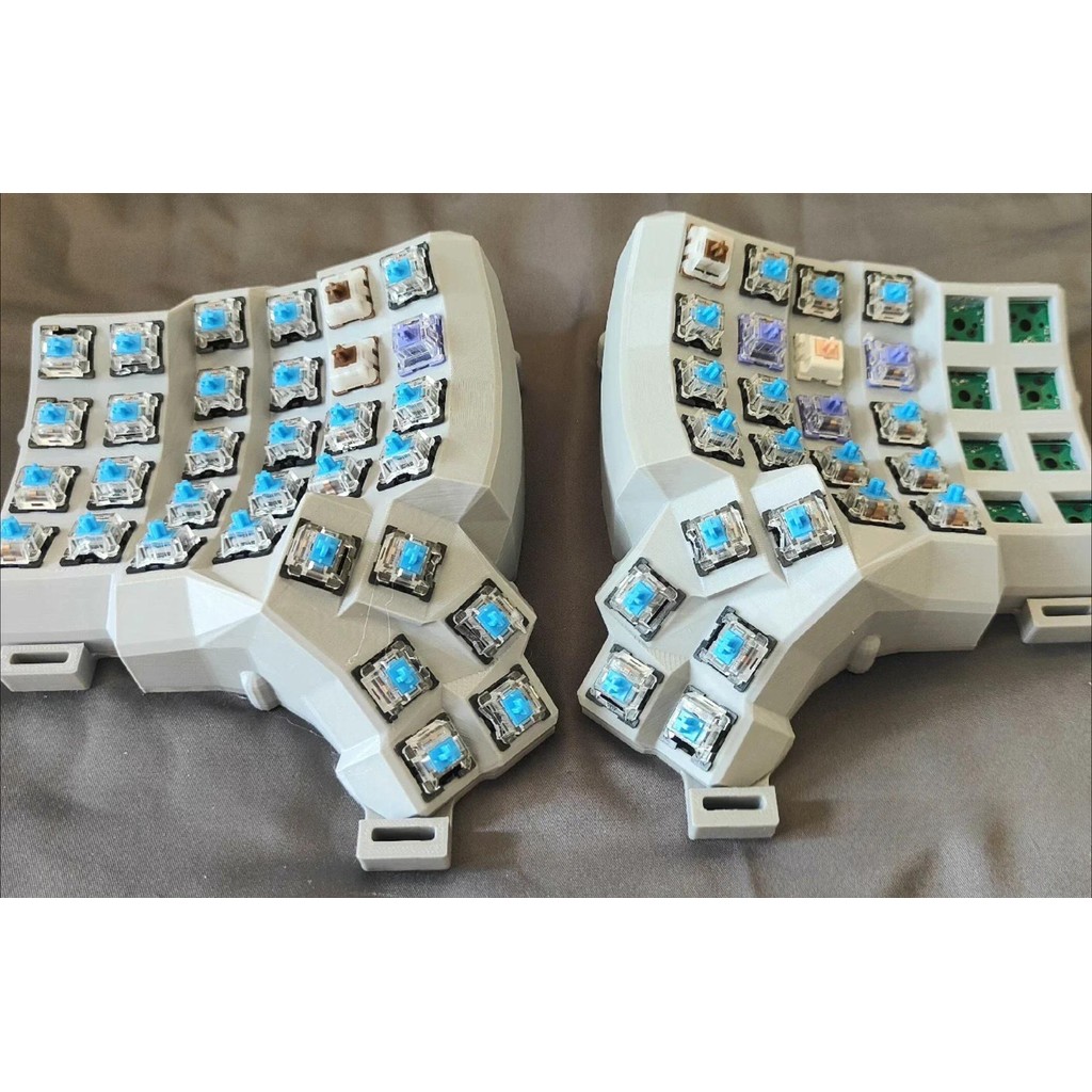Jual Dactyl Manuform Split Keyboard Kit 4x6/5x6/6x7 Custom 2.4g Dongle ...