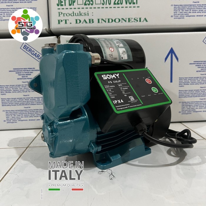 Jual Pompa air Otomatis 50L/min 400W Total Head Max 50 m Model: PS ...