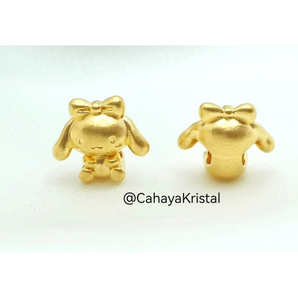 Jual Charm Emas Cinnamoroll Sanrio (Kokoh) Emas 24k HK Hongkong 999% ...