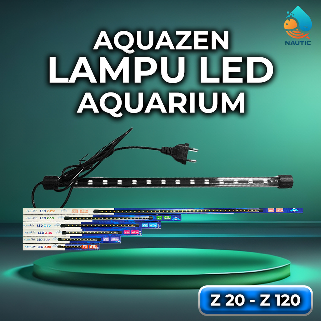 Jual AQUAZEN Lampu Celup LED Aquarium Aquazen Z Dua Baris Double Dobel LED 20 30 40 cm Aquascape ...