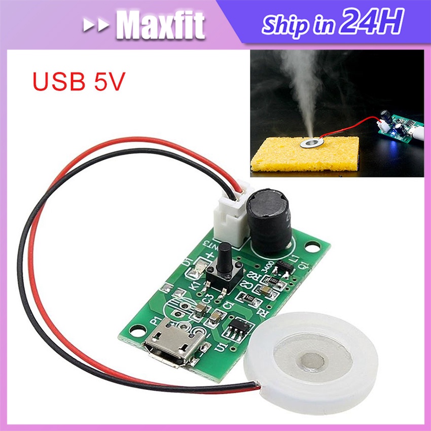 Jual Modul Ultrasonic Atomizer Humidifier Usb 5V Papan Sirjuit Pembuat ...
