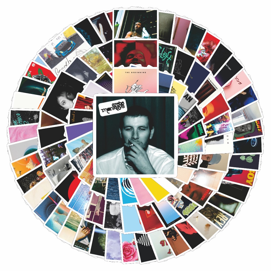 Jual StickitUp100 Pcs Stiker Cover Album Bintang Penyanyi Eropa dan ...