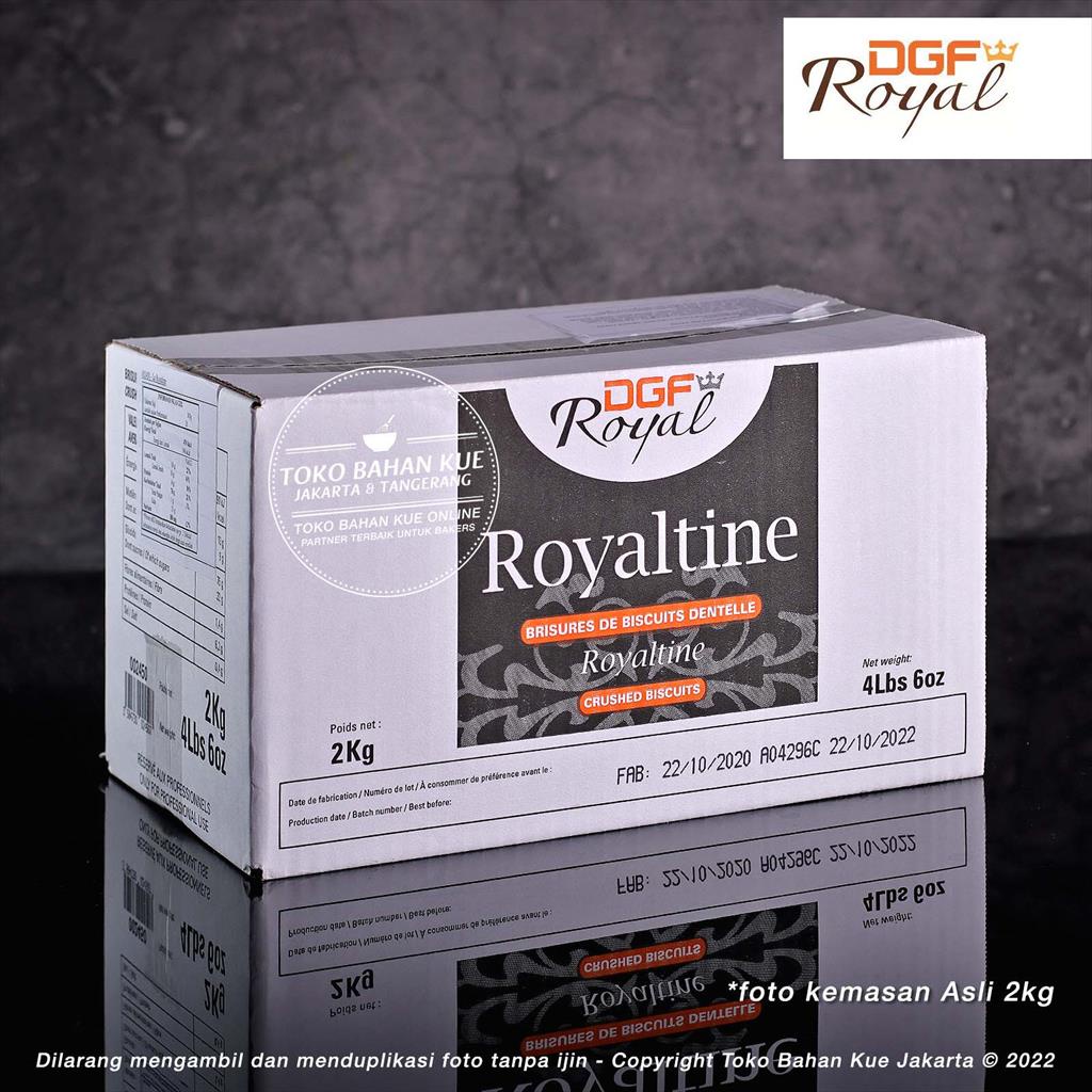 Jual DGF La Royaltine 2kg Dus Crunchy Flakes Biscuit Waffle Ice Cone Crunch | Shopee Indonesia