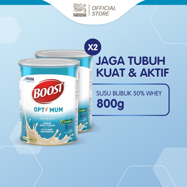 Jual Boost Optimum Susu Bubuk Kaleng 800g x2pcs | Shopee Indonesia