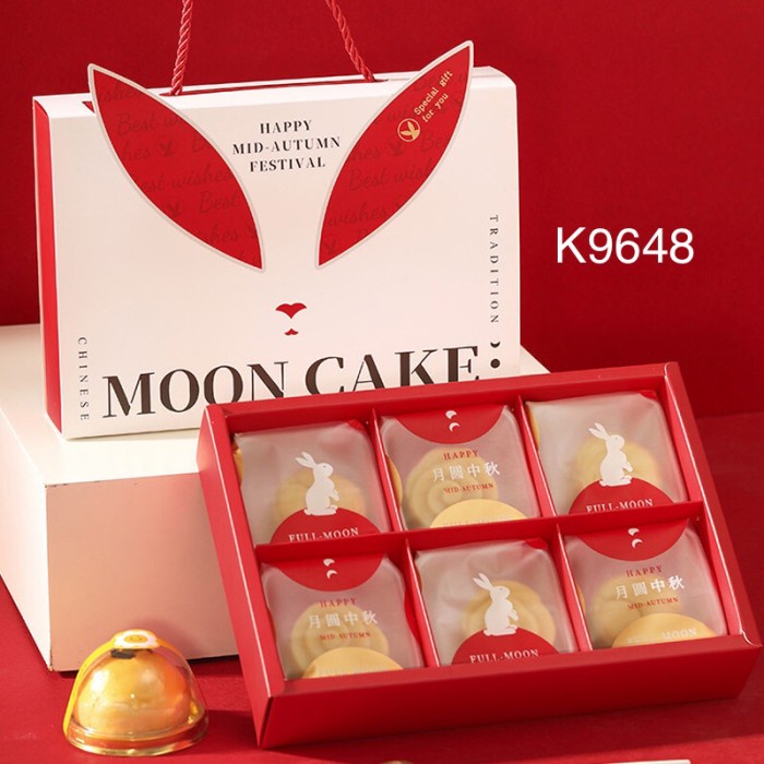 Jual Kotak Mooncake sekat 6 K9648 Box Packaging dus Kue Bulan | K96 ...