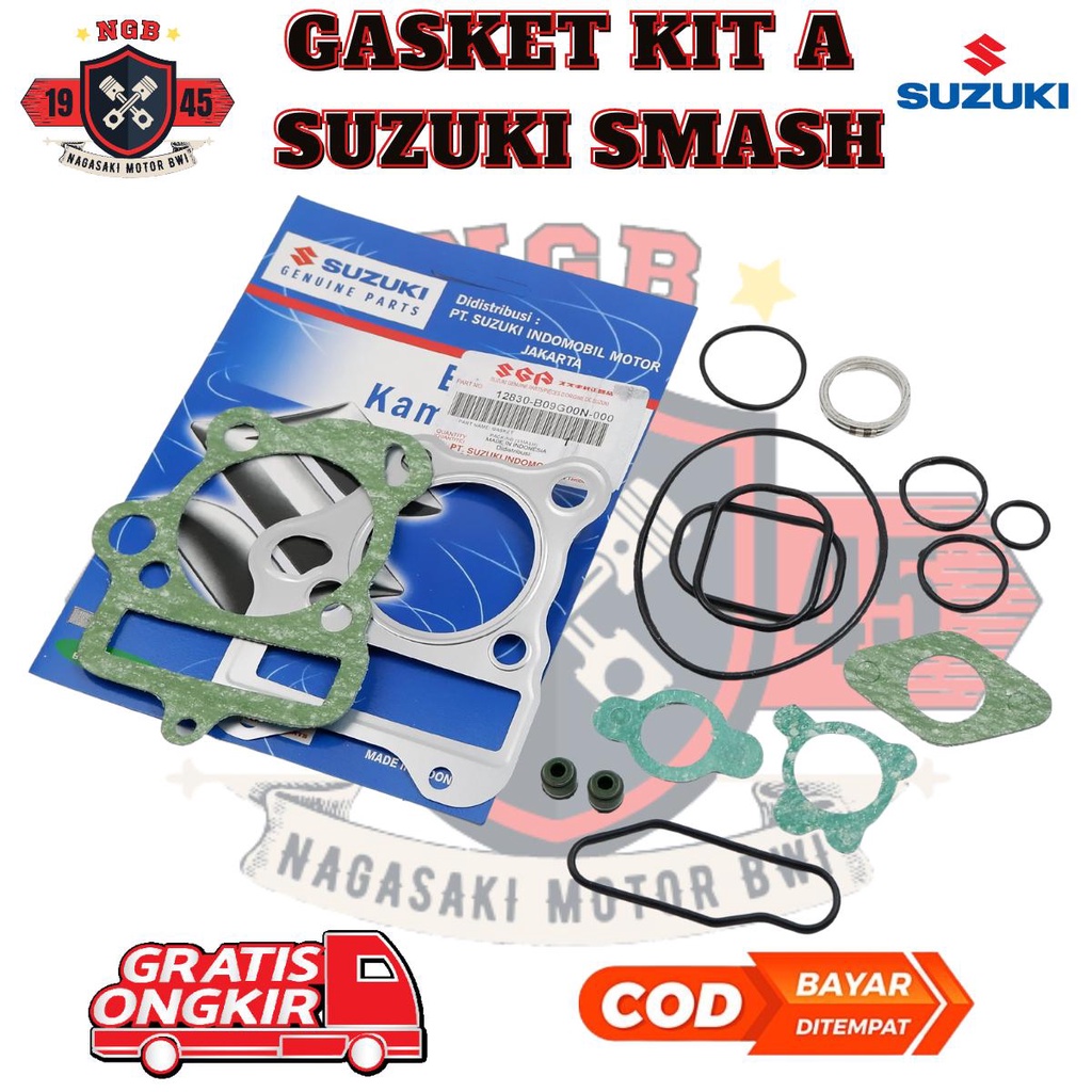 Jual Top Set Paking Blok Smash / Packing Blok motor Suzuki Smash -12830-B09G00N-000 | Shopee ...