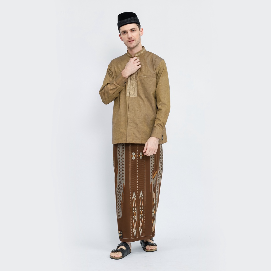 Jual Sarung ATLAS Super Premium 920 A9 PKD Coklat Muda 02 | Shopee ...
