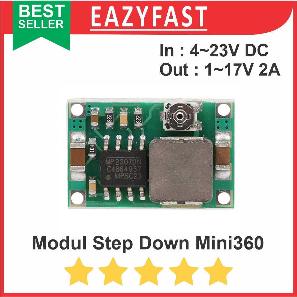 Jual LM2596 Mini Adjustable DC Step Down Buck Converter Power Regulator ...