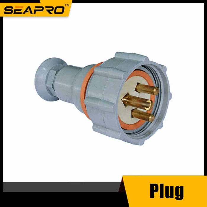 Jual HNA Marine Nylon Plug/Socket 3 Pin Watertight - Plug seapro ...