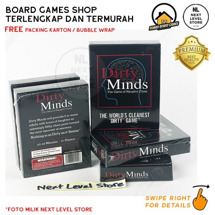 Jual Dirty Minds Card Game Board Games Party Drinking NSFW Dewasa | Shopee Indonesia
